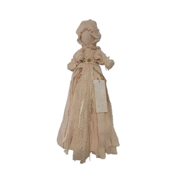 Vintage | Toys | Vintagegreat Depressionrag Doll Made From Linen Fabric ...